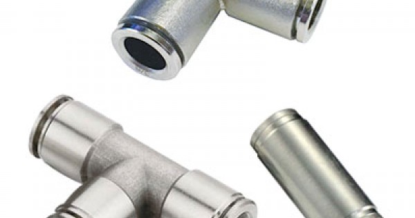 Conek All Metal Body Brass Nickel Plated Tube Fittings Push In Fittings