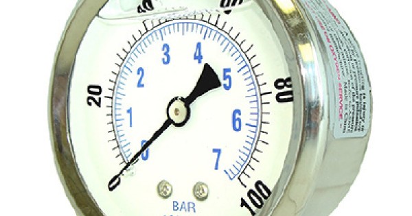 202L LIQUID FILLED CENTER BACK MOUNT gauges from PIC, Engineered ...